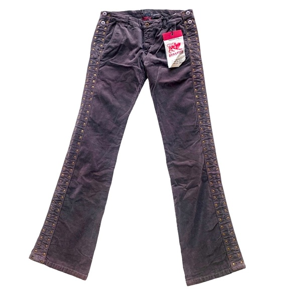 Parasuco | Jeans | Vintage Parasuco Velvet Studded Pants Jeans Flared ...